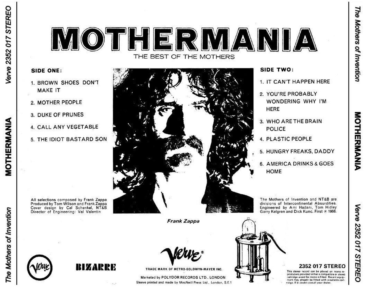 The Mothers Of Invention Mothermania : Back Uk | CD Covers | Cover ...